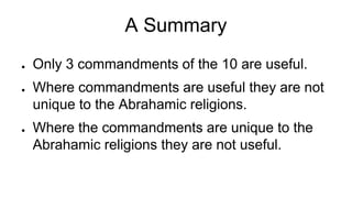 Ten commandments (improved) | PPTX