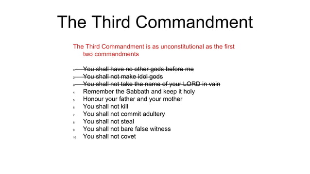 Ten commandments (improved) | PPT