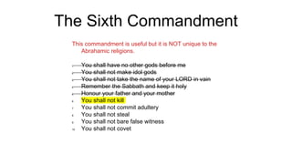 Ten commandments (improved) | PPTX