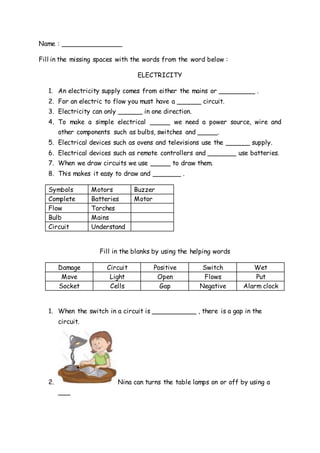 P4 c science electricity | DOCX | Consumer Electronics | Technology ...