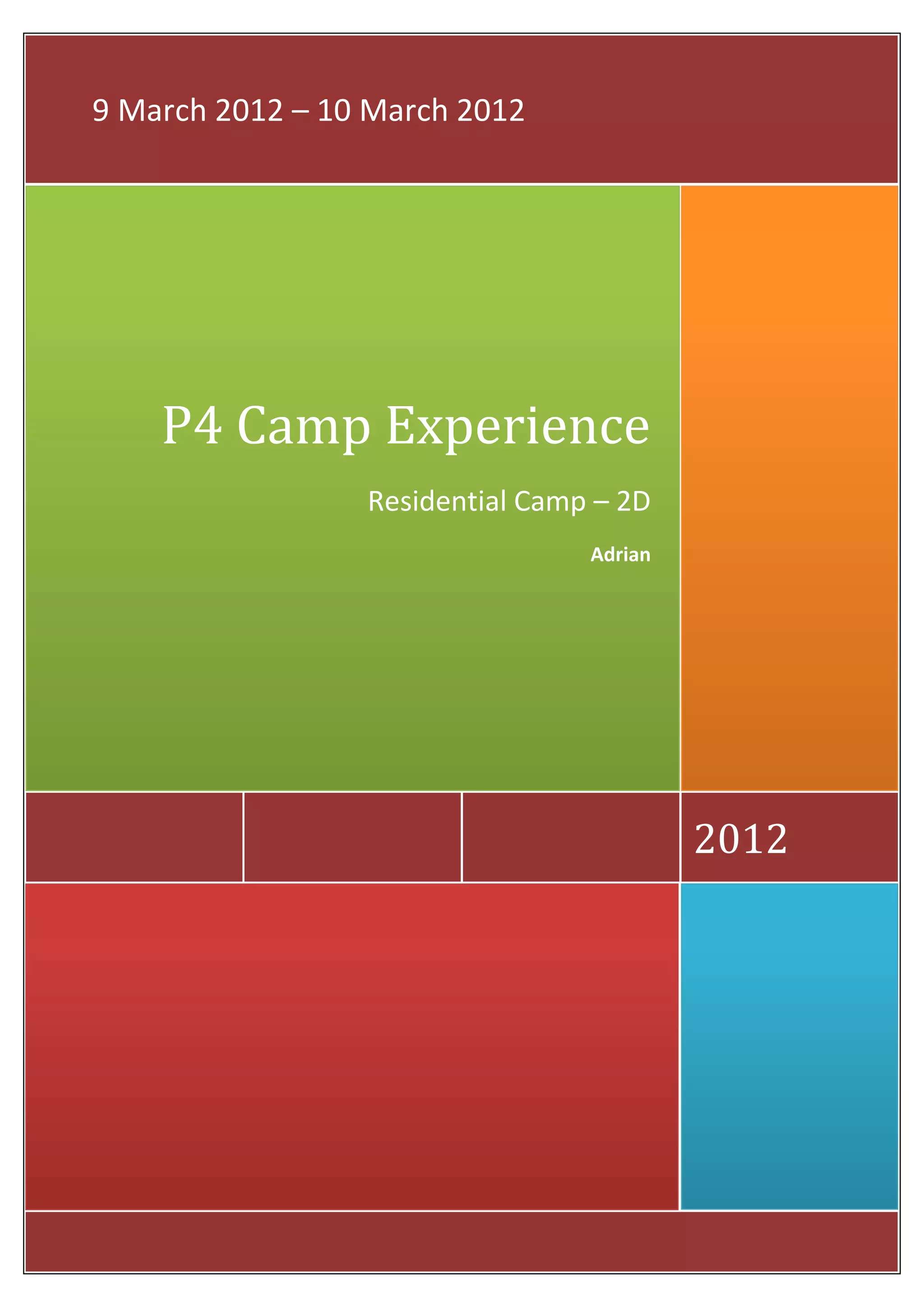 P4 Camp Reflection | DOCX