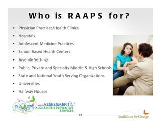 RAAPS Adolescent Risk Assessment | PPT | Parenting Teens | Parenting