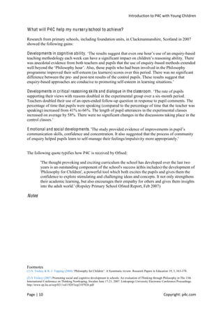 P4C in Primary Schools | PDF