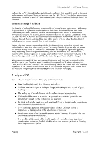 P4C in Primary Schools | PDF