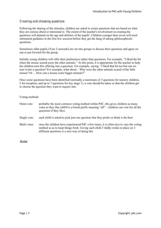 P4C in Primary Schools | PDF