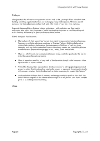 P4C in Primary Schools | PDF