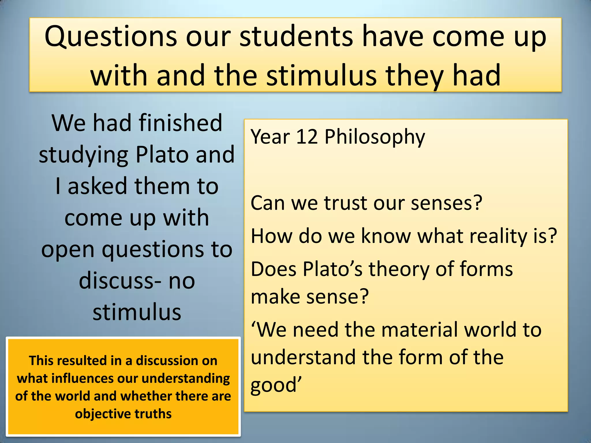 Philosophy For Children presentation | PDF
