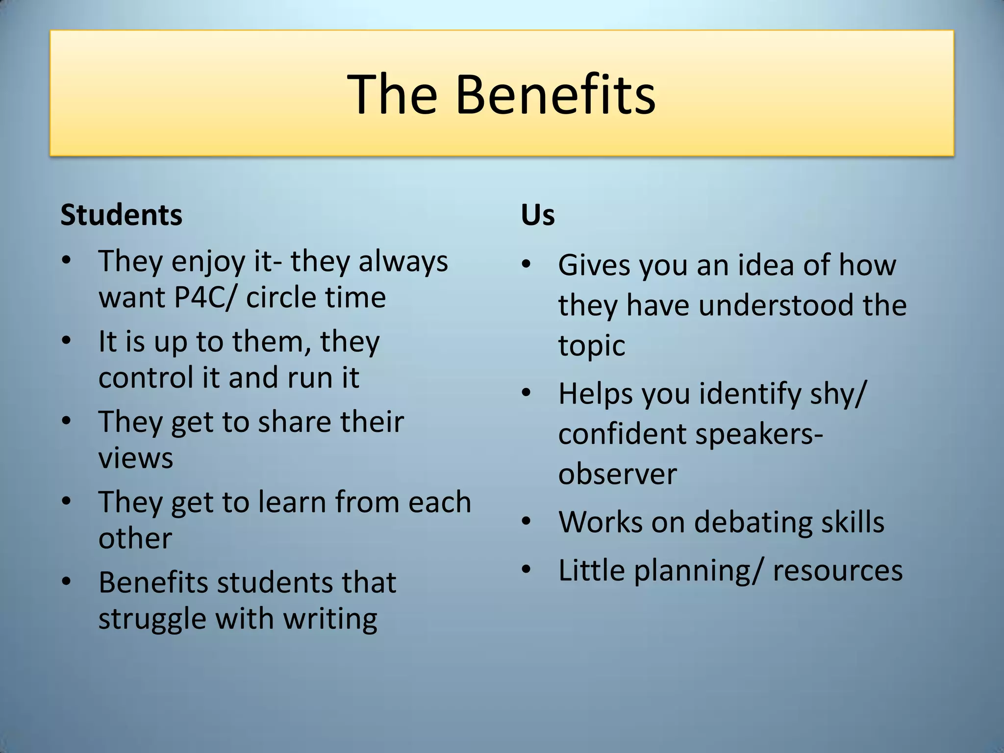 Philosophy For Children presentation | PDF