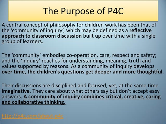 Philosophy For Children presentation | PDF | Primary Education | Education