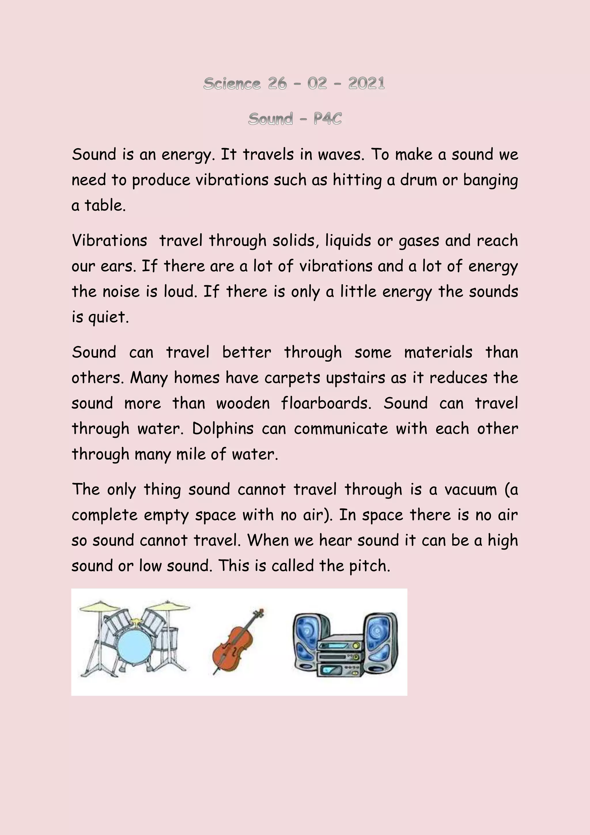 P4 sound and pitches | PDF