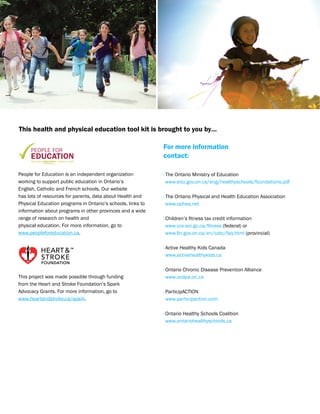 Ready, Set, Go Toolkit for Healthy Schools | PDF | Children\'s Health ...