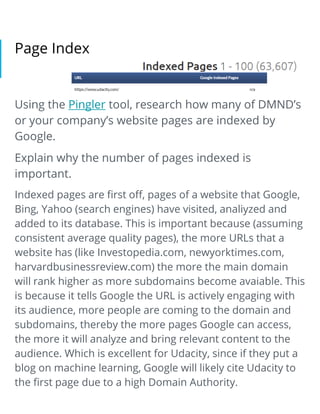 Udacity Project 4 SEO Audit | PDF