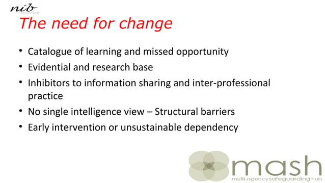 MASH - multi-agency safeguarding hub | PPT