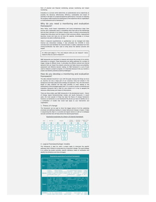 The Importance of Monitoring and Evaluation | PDF