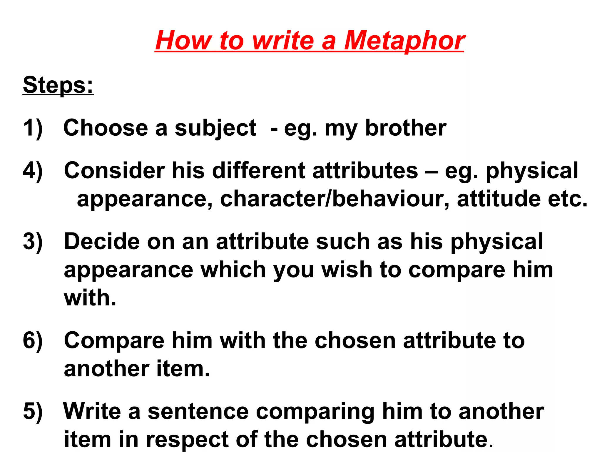 P4 metaphor p4K &4C | PPT
