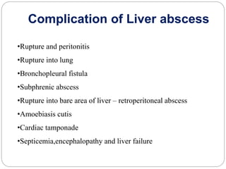 Liver abscess 1 | PPTX