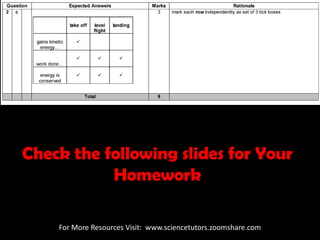 EXPLAINING MOTION HOMEWORK (P4) | PPTX