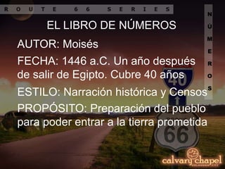 P4 Estudio Panorámico de la Biblia: Números | PPTX
