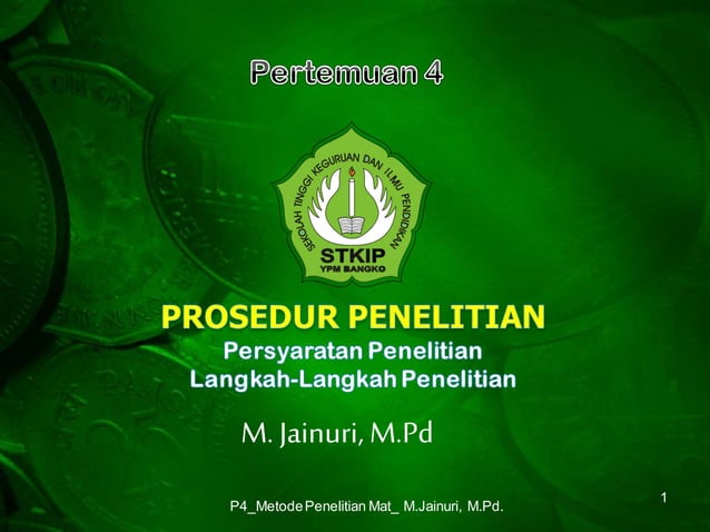 P4 prosedur penelitian | PPT