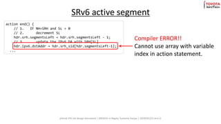 p4srv6 (P4-16) design document rev1.0 | PPT