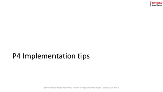 p4srv6 (P4-16) design document rev1.0 | PPT