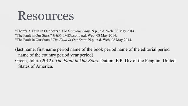 The fault in our stars | PPT