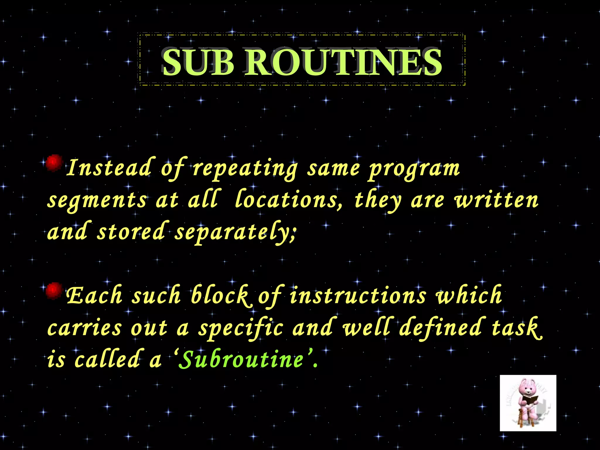 Subroutines And Interrupts Ppt Operating Systems Computer