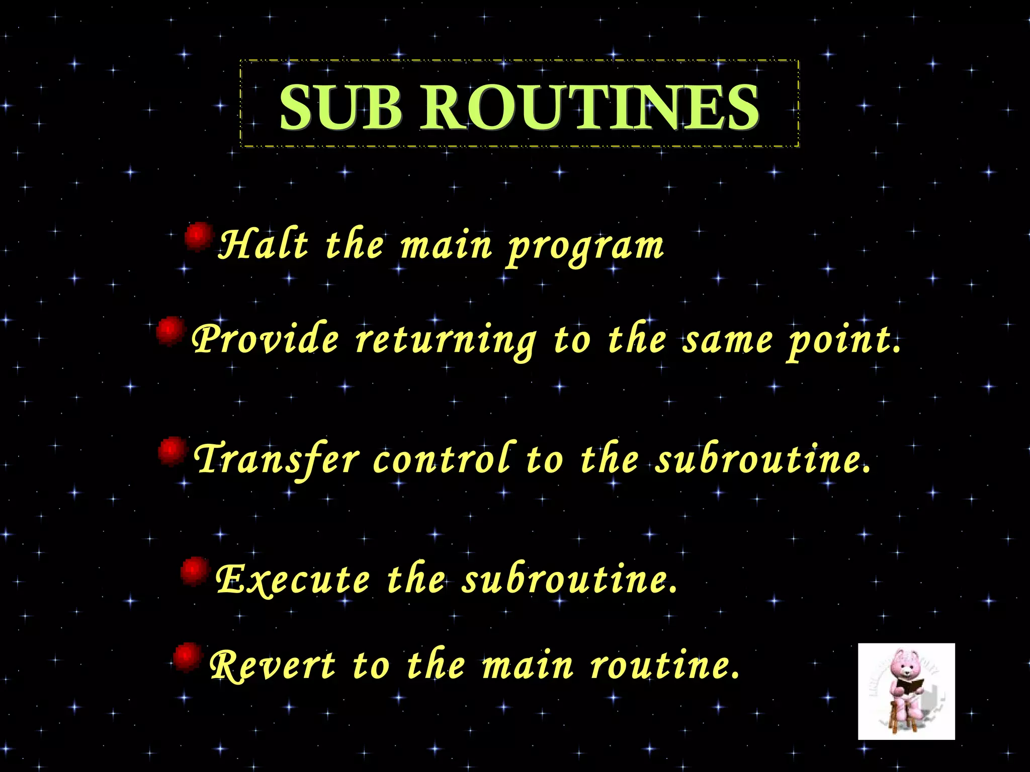 subroutines and interrupts | PPT | Operating Systems | Computer Software and Applications