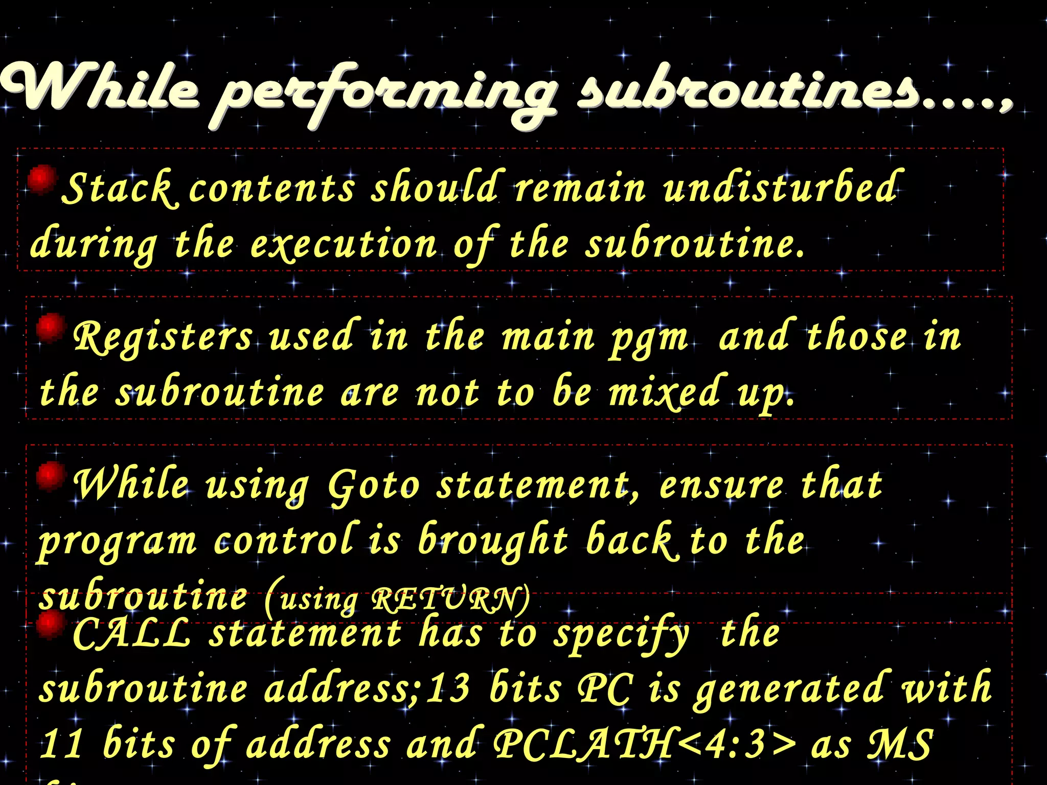 subroutines and interrupts | PPT | Operating Systems | Computer Software and Applications