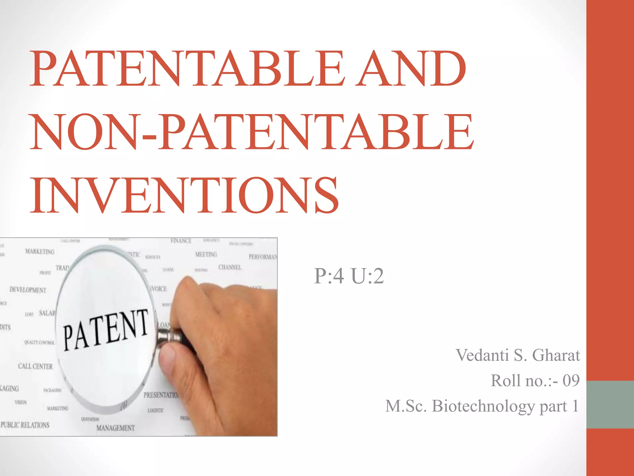 Patentable and Non-Patentable inventions.pptx