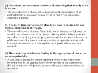 Patentable and Non-Patentable inventions.pptx