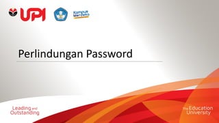 Perlindungan keamanan informasi - Password | PPT