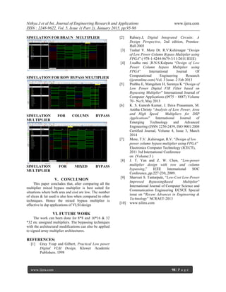 Comparative Study of Low Power Low Area Bypass Multipliers for Signal Processing Applications | PDF