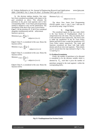 Optimization of Patrol Manpower Allocation Using Goal Programming Approach -A Case Study | PDF