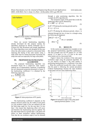 Backtracking Algorithm for Single-Axis Solar Trackers installed in a ...