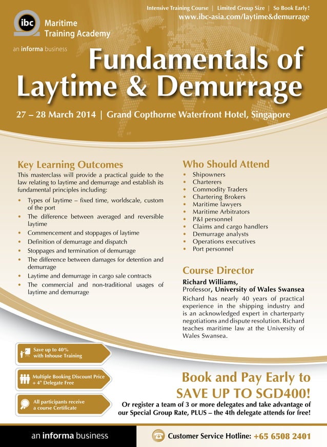 Fundamentals of Laytime & Demurrage | PDF