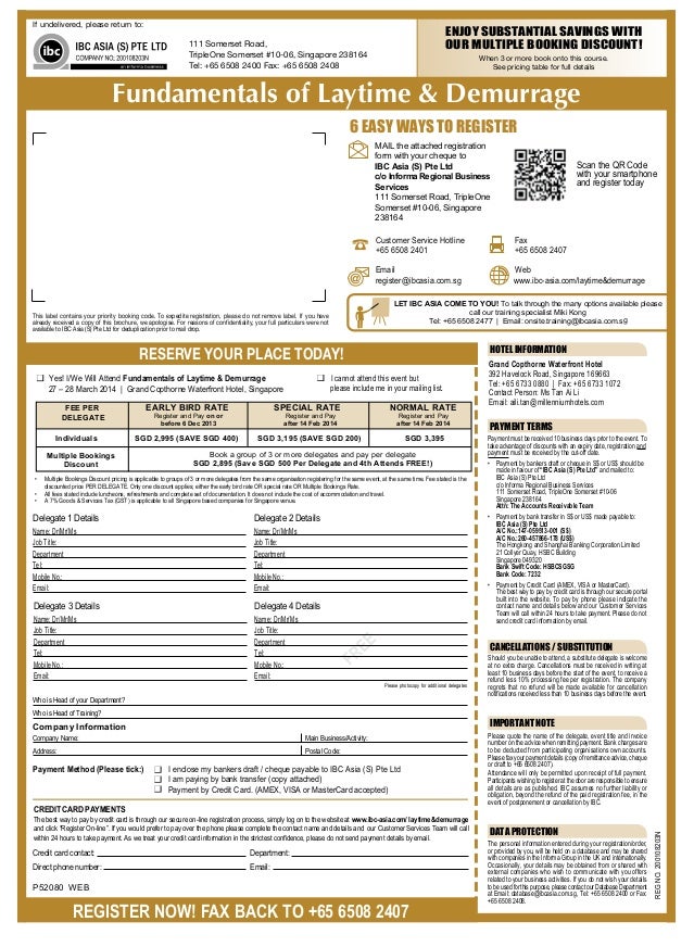 Fundamentals of Laytime & Demurrage