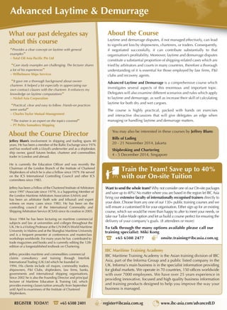 Advanced Laytime & Demurrage | PDF