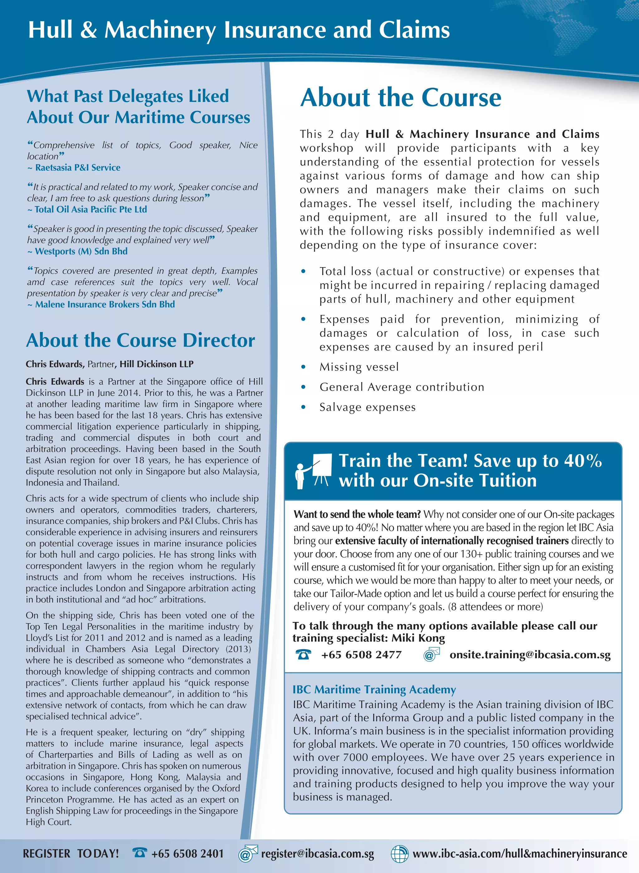 Hull & Machinery Insurance and Claims | PDF | Legal Services Industry ...