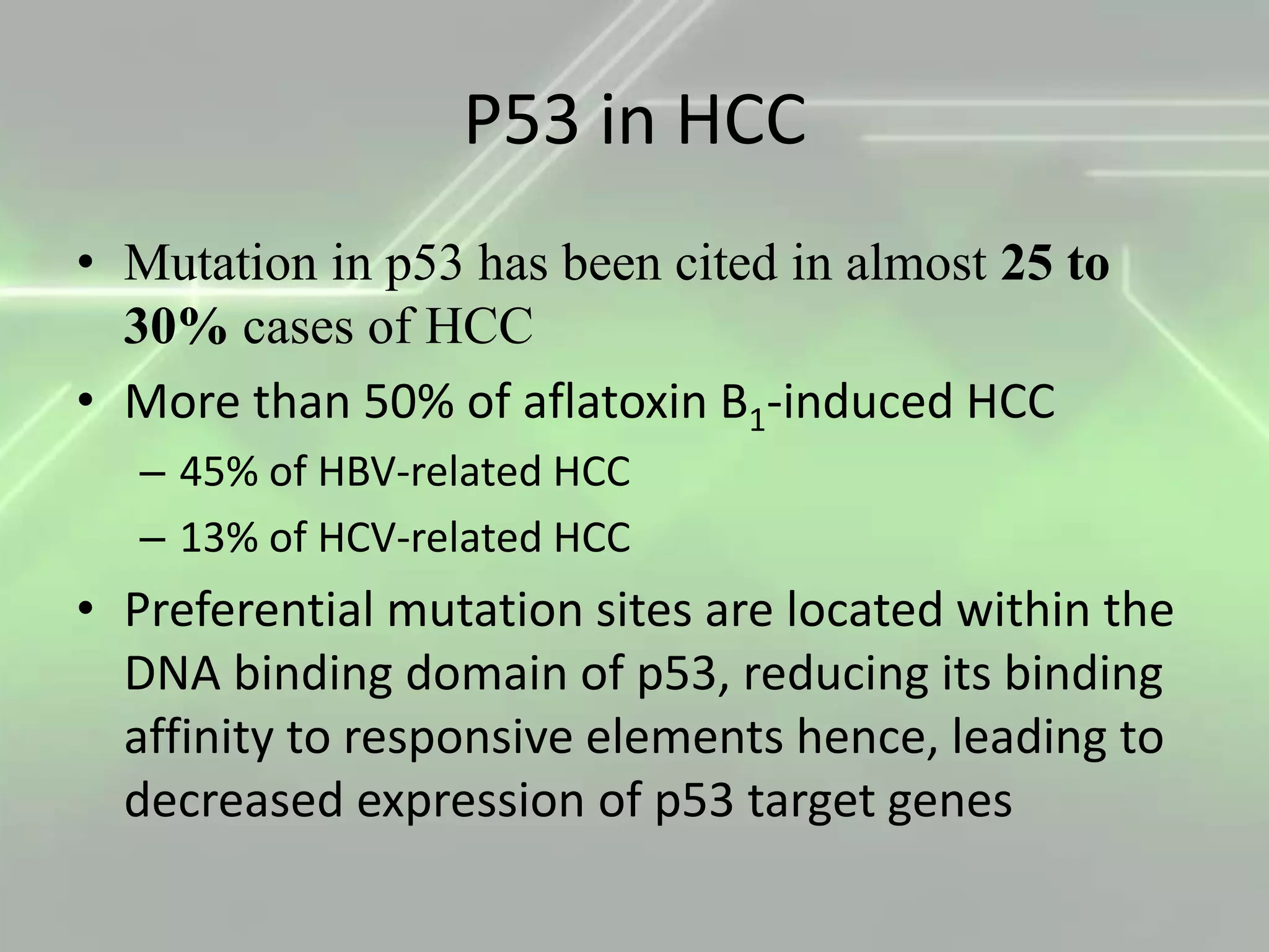 P53 in hepatocellular carcinoma | PPTX