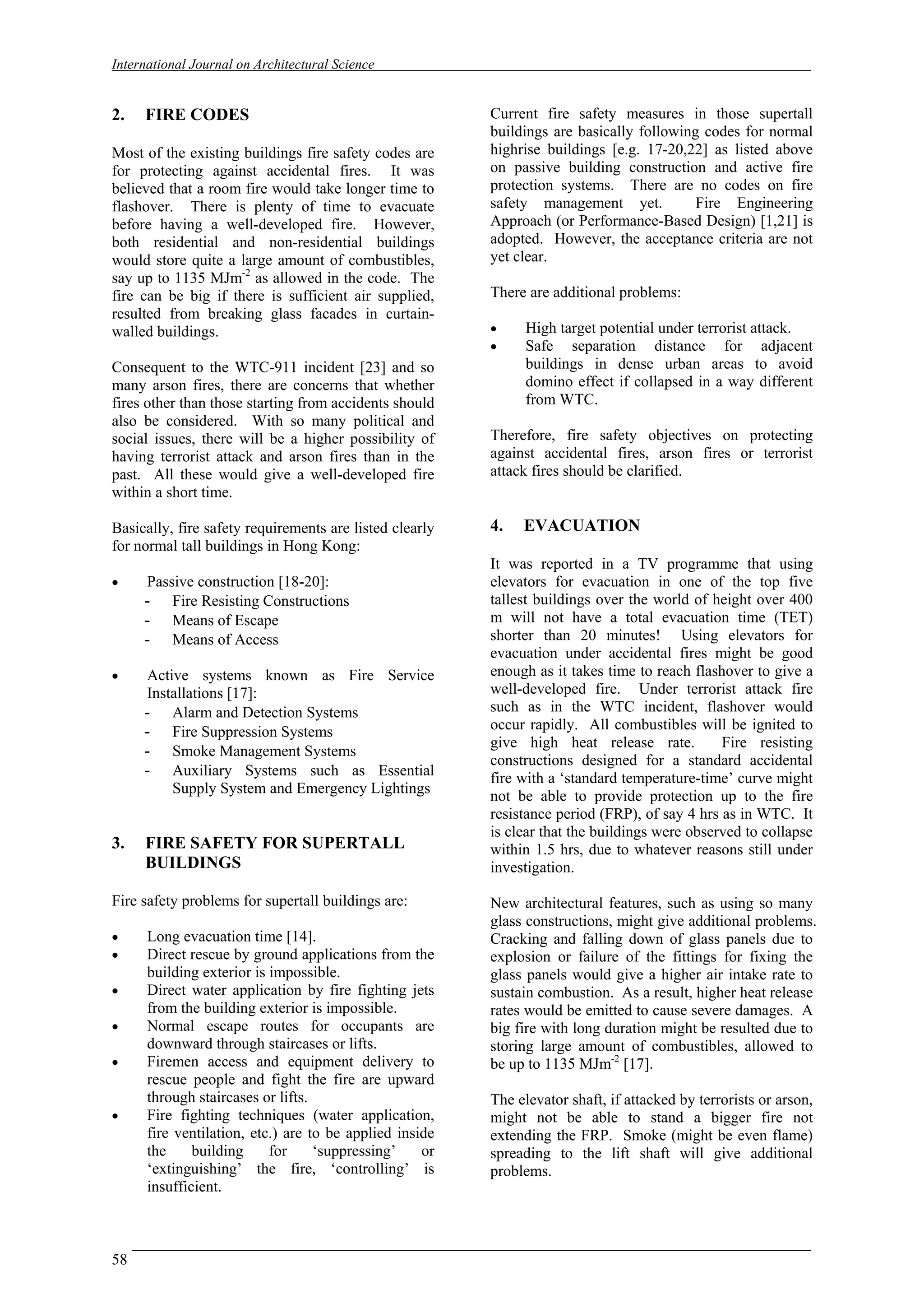 FIRE SAFETY PROVISIONS FOR SUPERTALL BUILDINGS | PDF