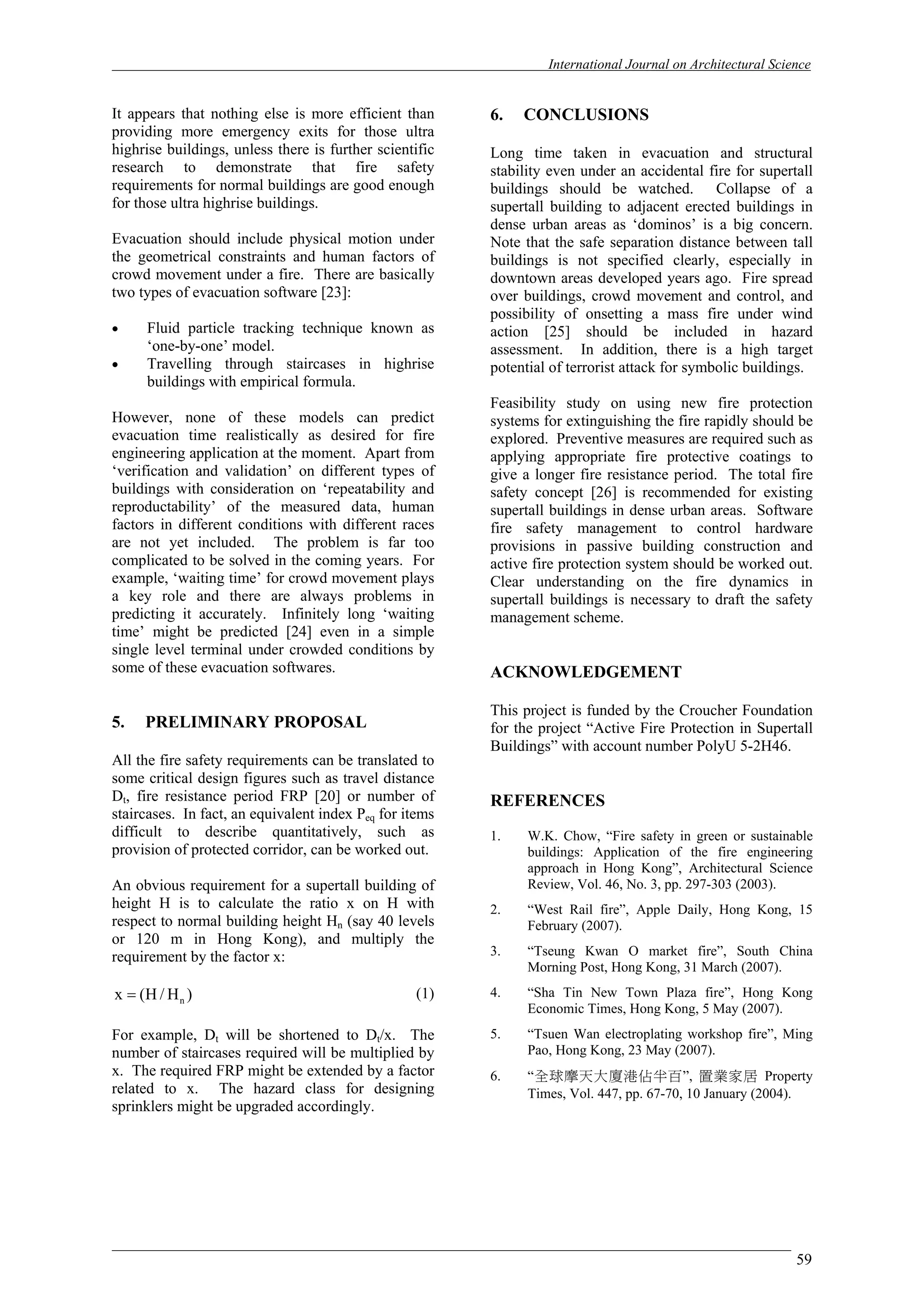 FIRE SAFETY PROVISIONS FOR SUPERTALL BUILDINGS | PDF