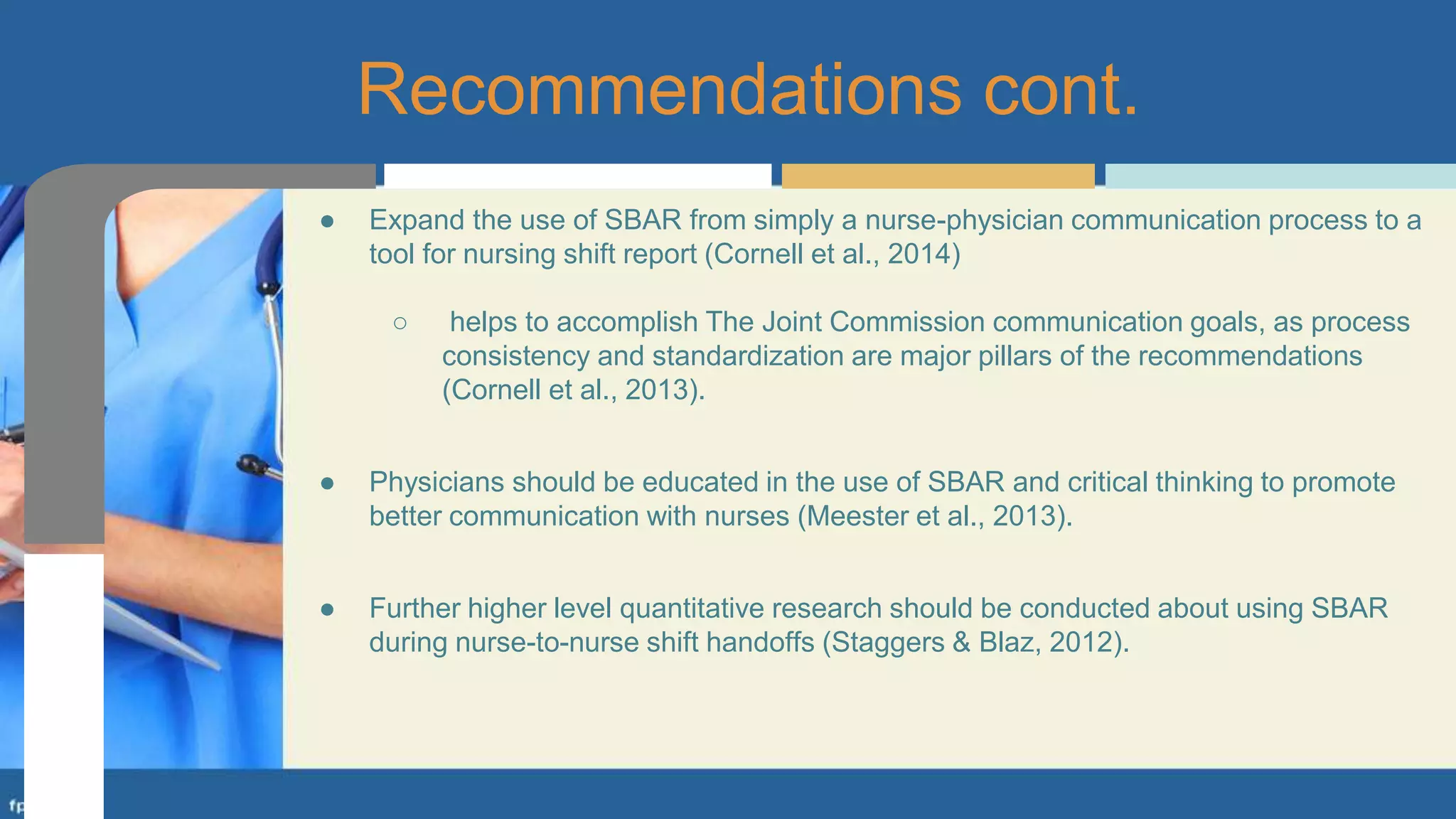 SBAR Communication in Nursing Shift Report | PPTX