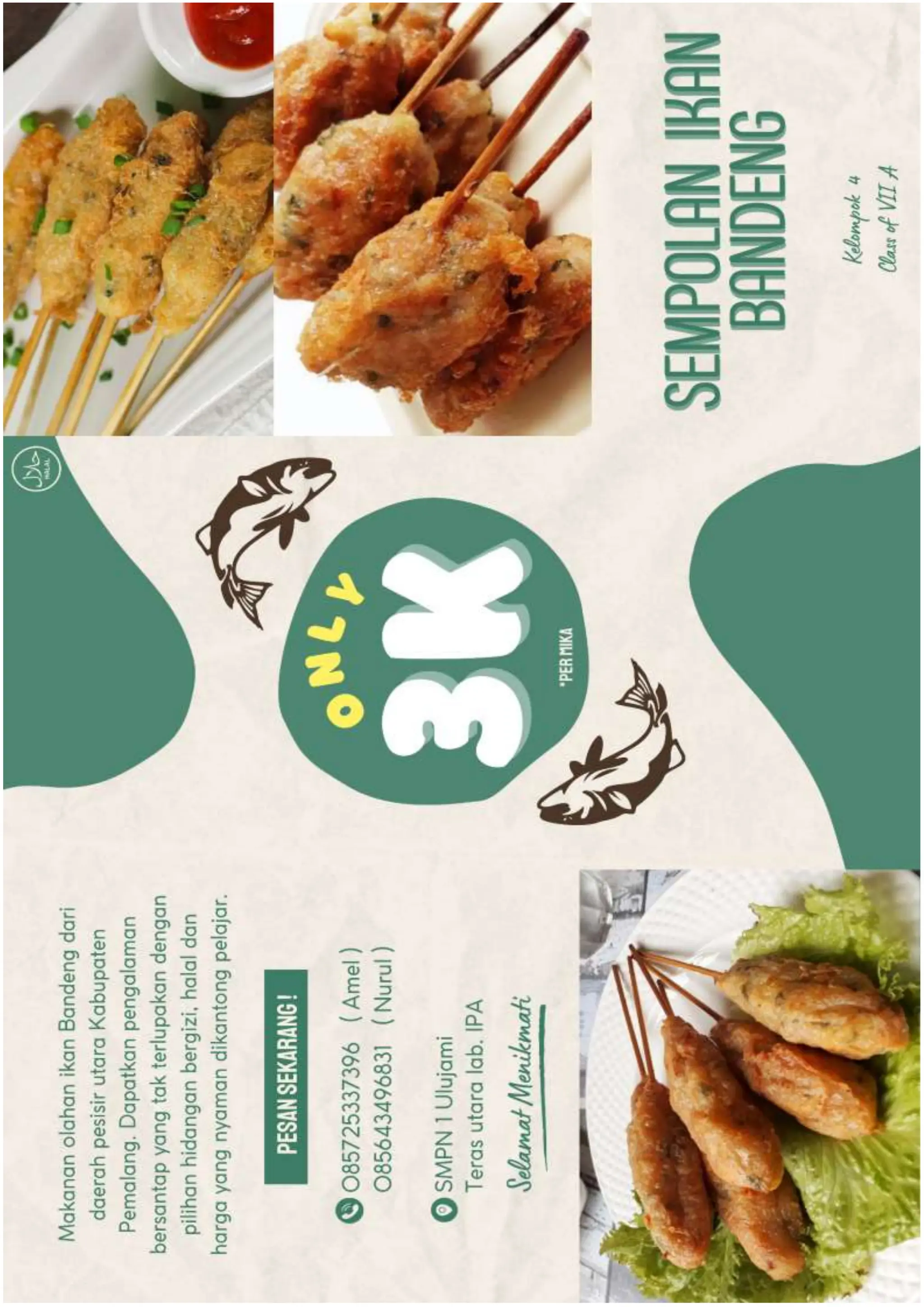 Logo dan brosur kegiatan P5 di kelas 7A SMP Negeri 1 Ulujami | DOCX