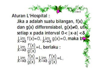 P5 aplikasi limit turunan integral | PDF