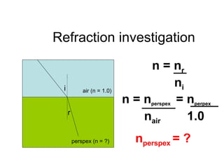 P5g Refraction Of Waves Investigation Notes | PPT