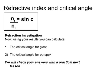 P5g Refraction Of Waves Investigation Notes | PPT