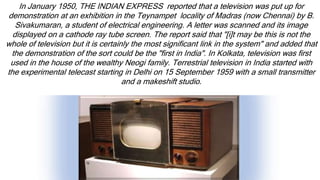 Evolution of Television post indeoendence | PPT