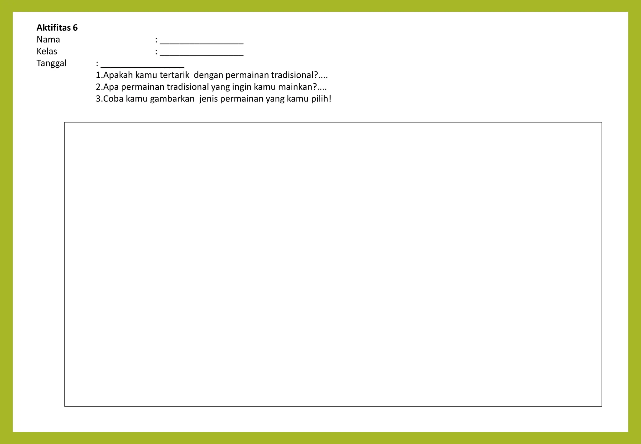 projek p5 tema permainan tradisional kegemaranku | PPTX