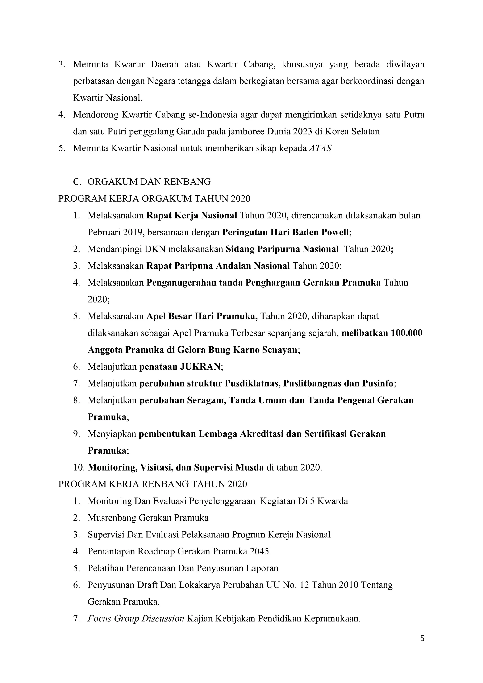 Rumusan hasil-rakernas-2020 | PDF